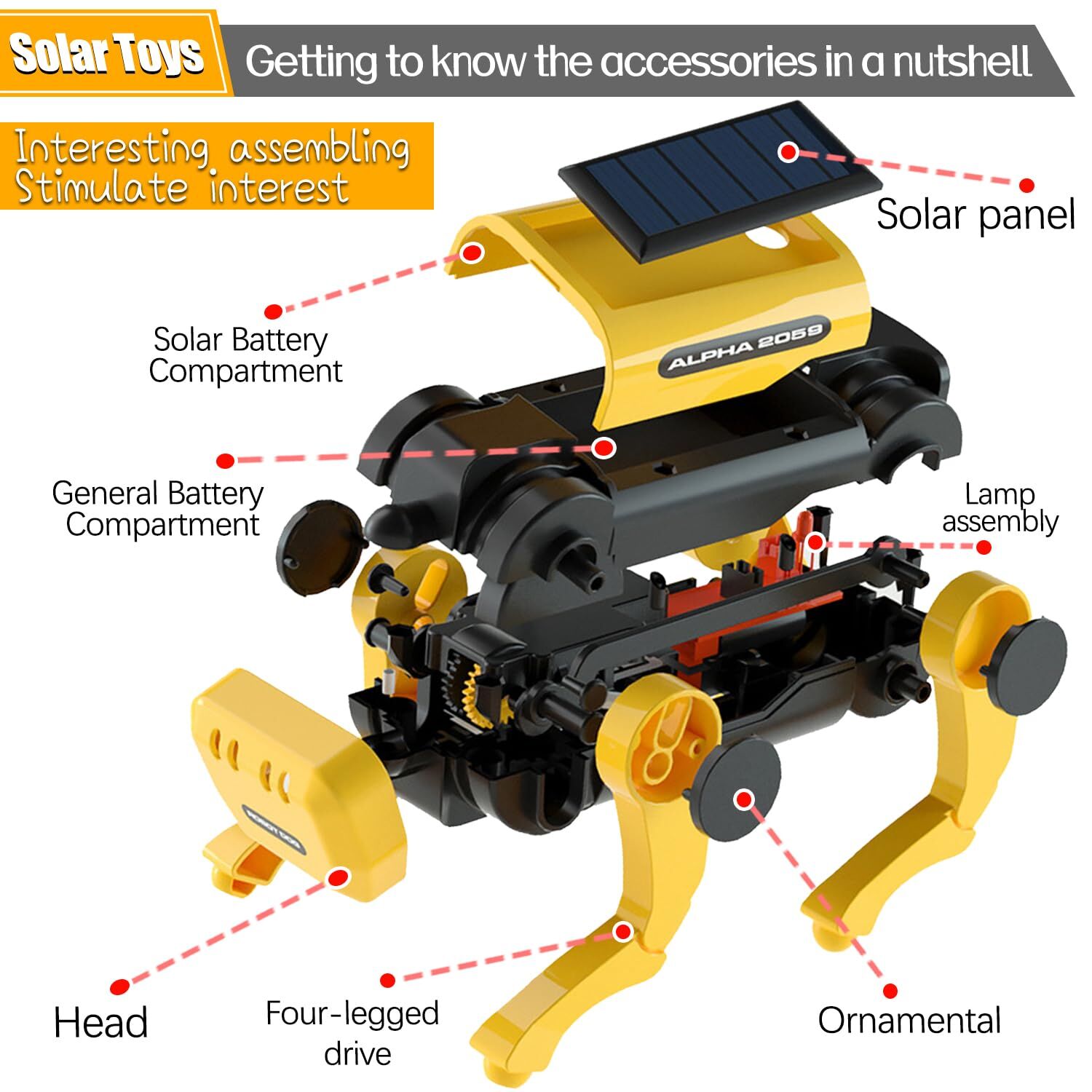 Robot Dog Toys - Solar Robot Toys For Kids,science Educational Toys ...