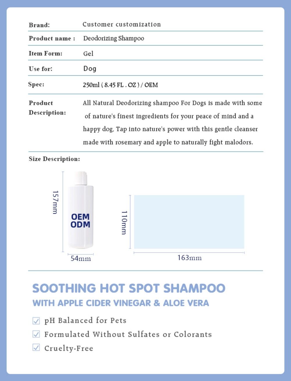 Buy China Wholesale Private Label Pet Deodorizing Shampoo Dog Skin ...