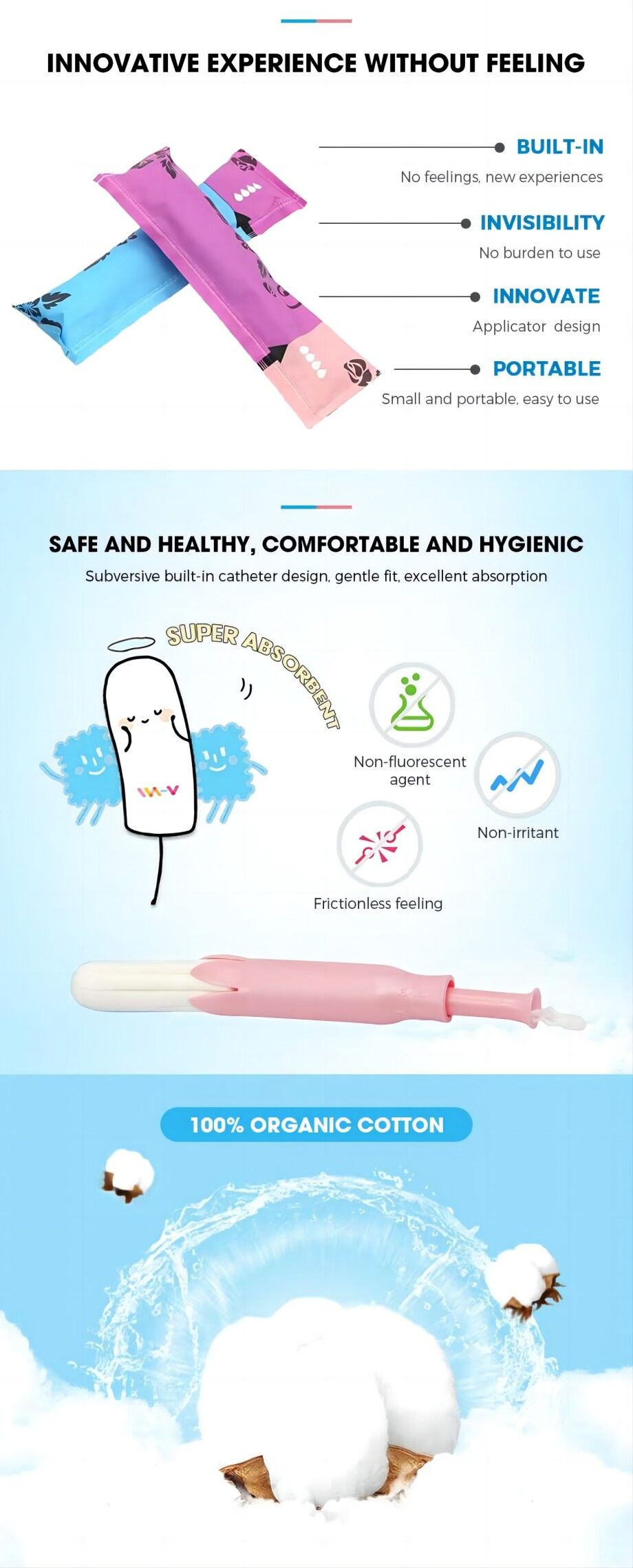 Customizable Super Comfortable Super-absorbent Menstrual Sanitary ...