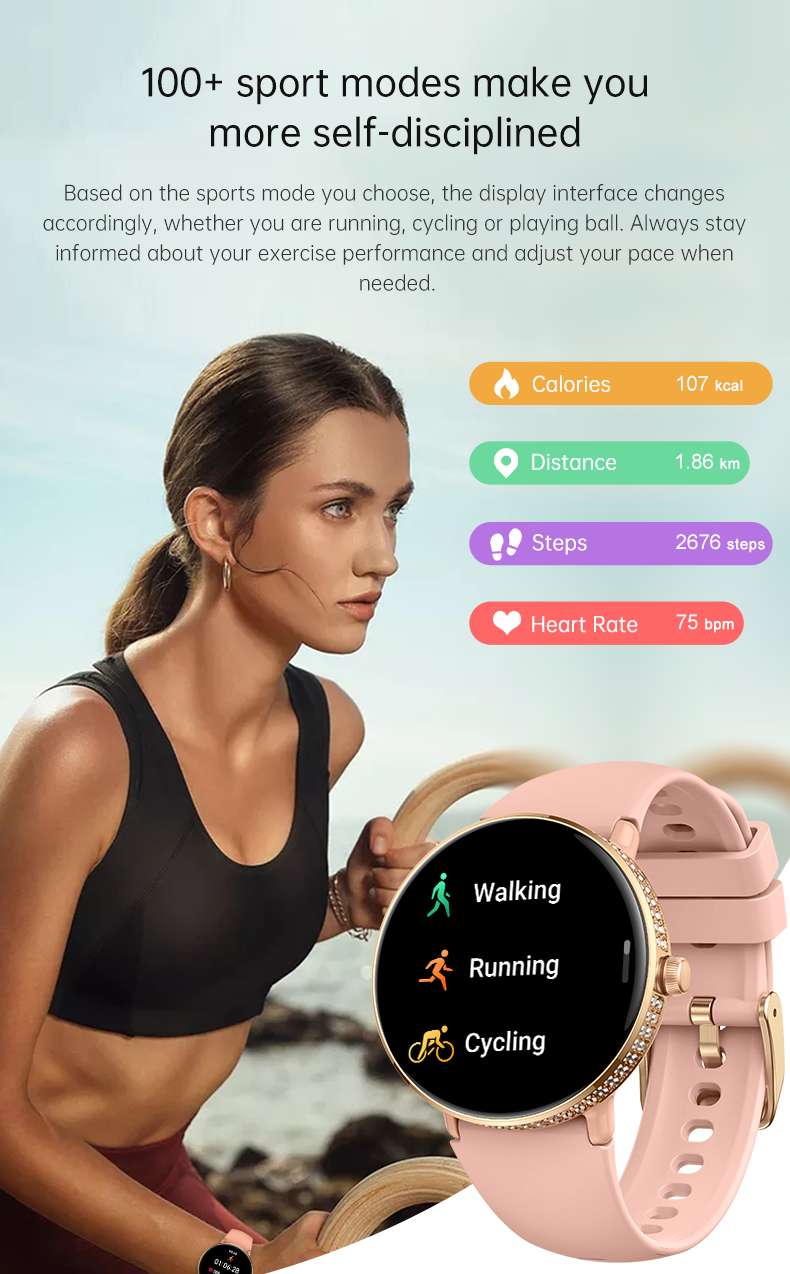 Wholesale Ladies Smartwatch 1.19-inch Amoled Screen Elegant Design For ...
