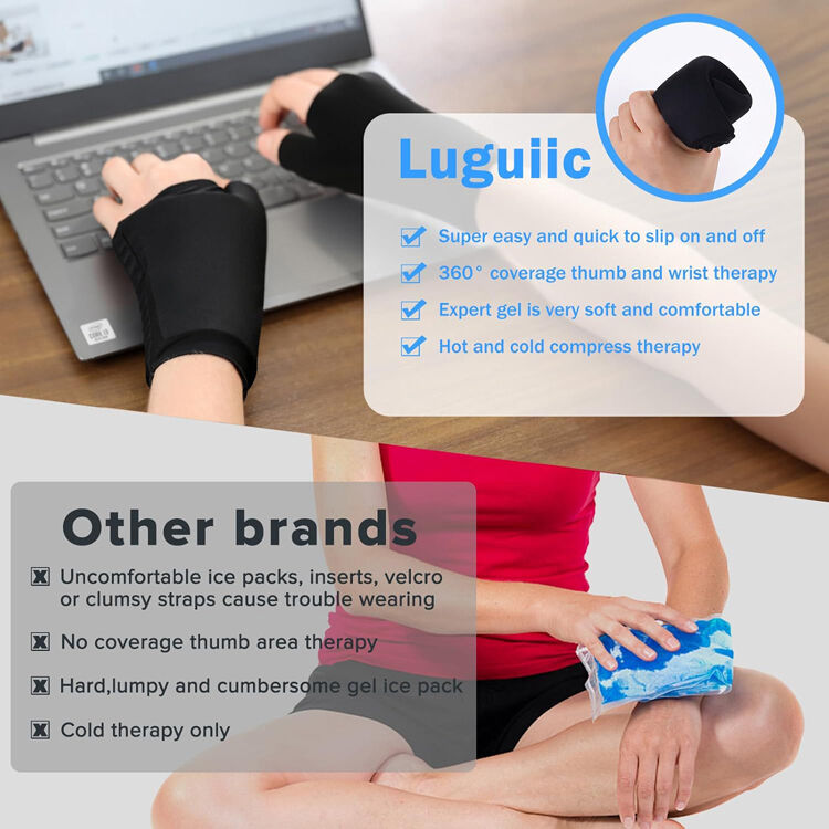 Thumb Wrist Ice Pack Wrap,the Cold Flexible Wrist Ice Pack Provides 360 ...