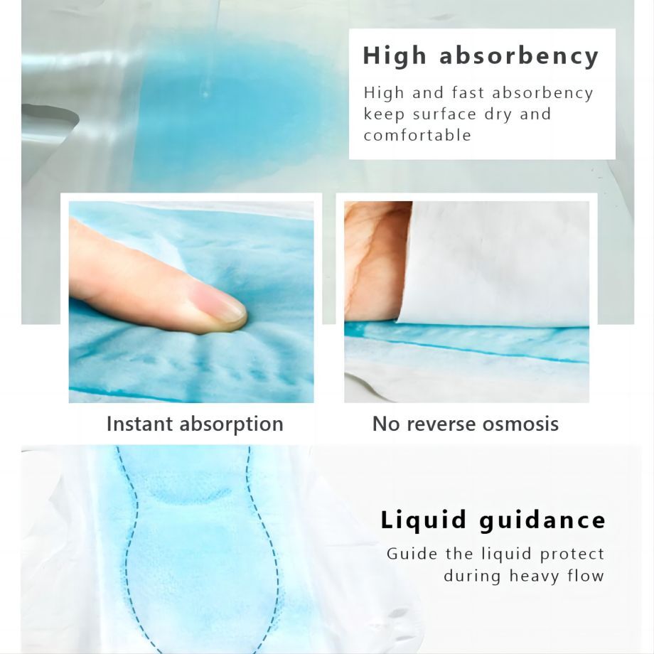 Women's Organic Sanitary Napkin Individually Wrapped Anti Bacterial ...