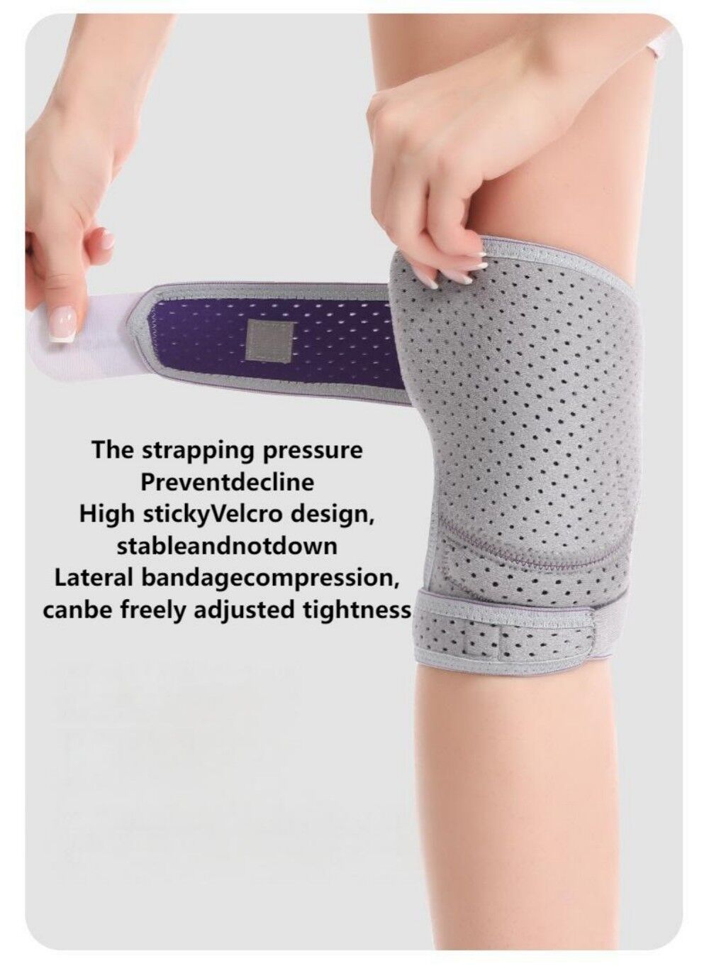 Ce Oem Custom Knee Protective Sleeves Elastic Nylon Knee Support Gym ...