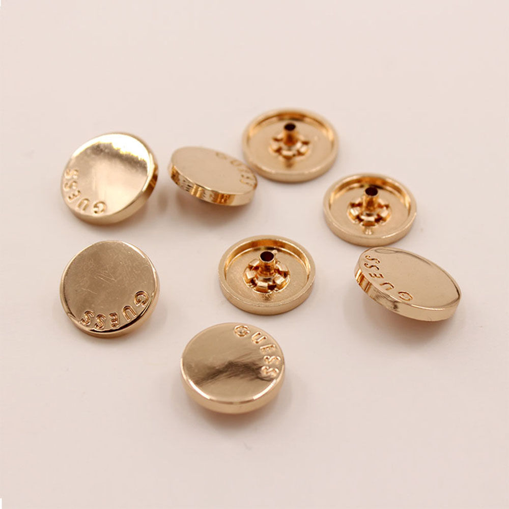 High Quality Rose Shape Round Alloy Garment Buttons For Women's Suit ...
