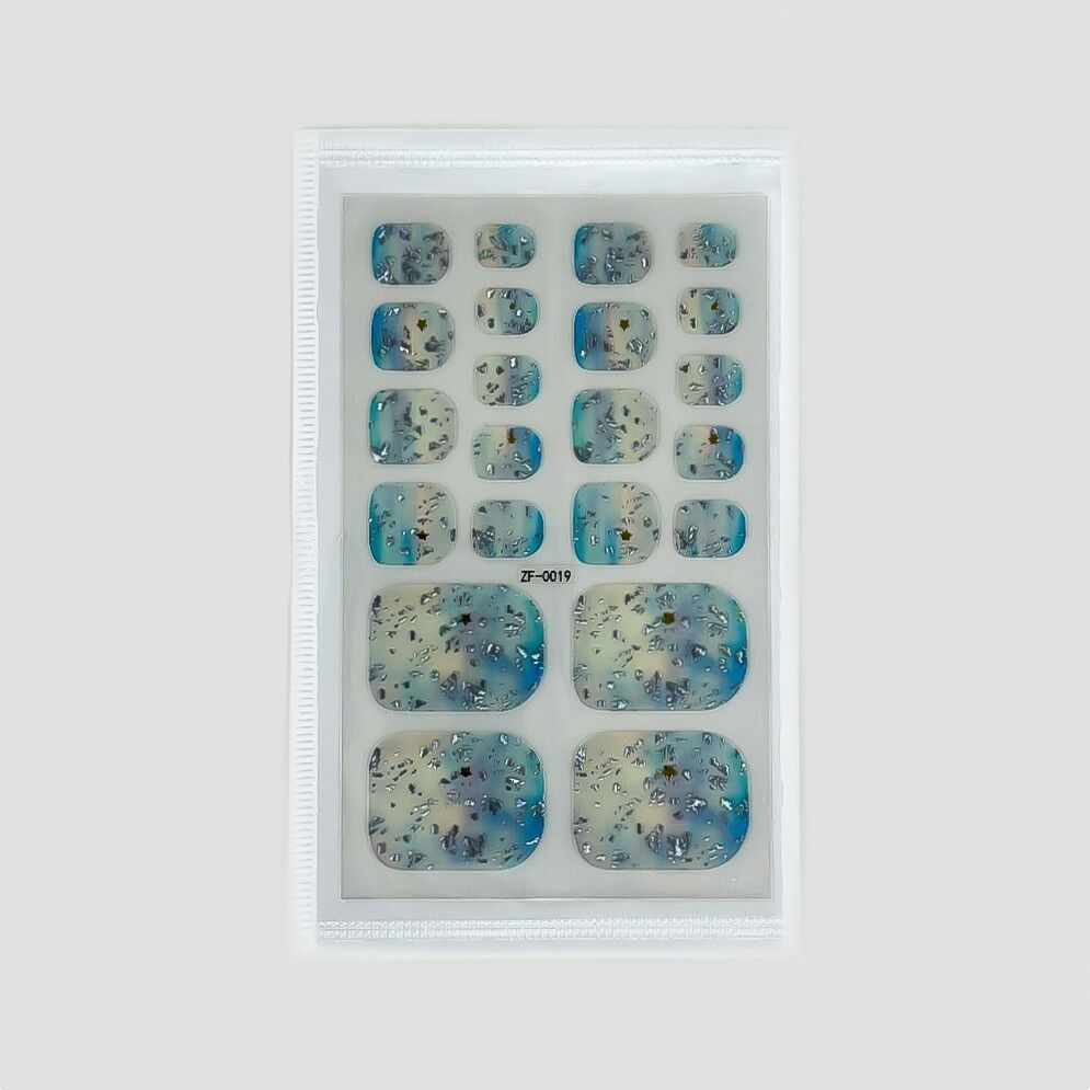 Supplier Toe Nail Stickers Full Nail Wraps Self Adhesive Toenail Polish ...