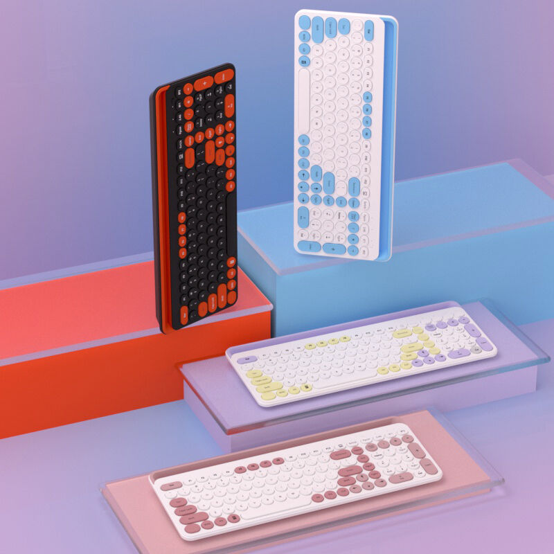 105-keys Silent 2.4g Wire Wireless Keyboard Gaming Keyboard With Ipad ...