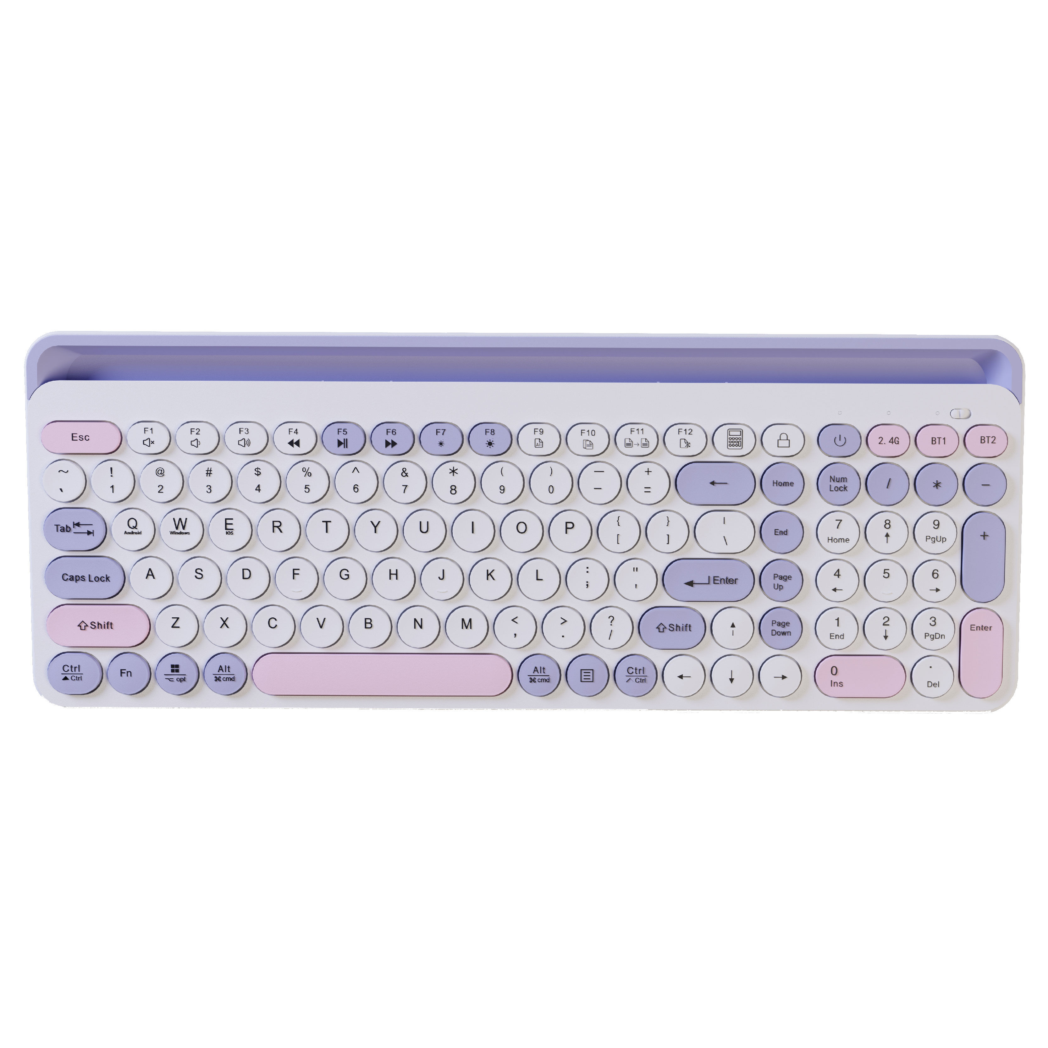 105-keys Silent 2.4g Wire Wireless Keyboard Gaming Keyboard With Ipad ...