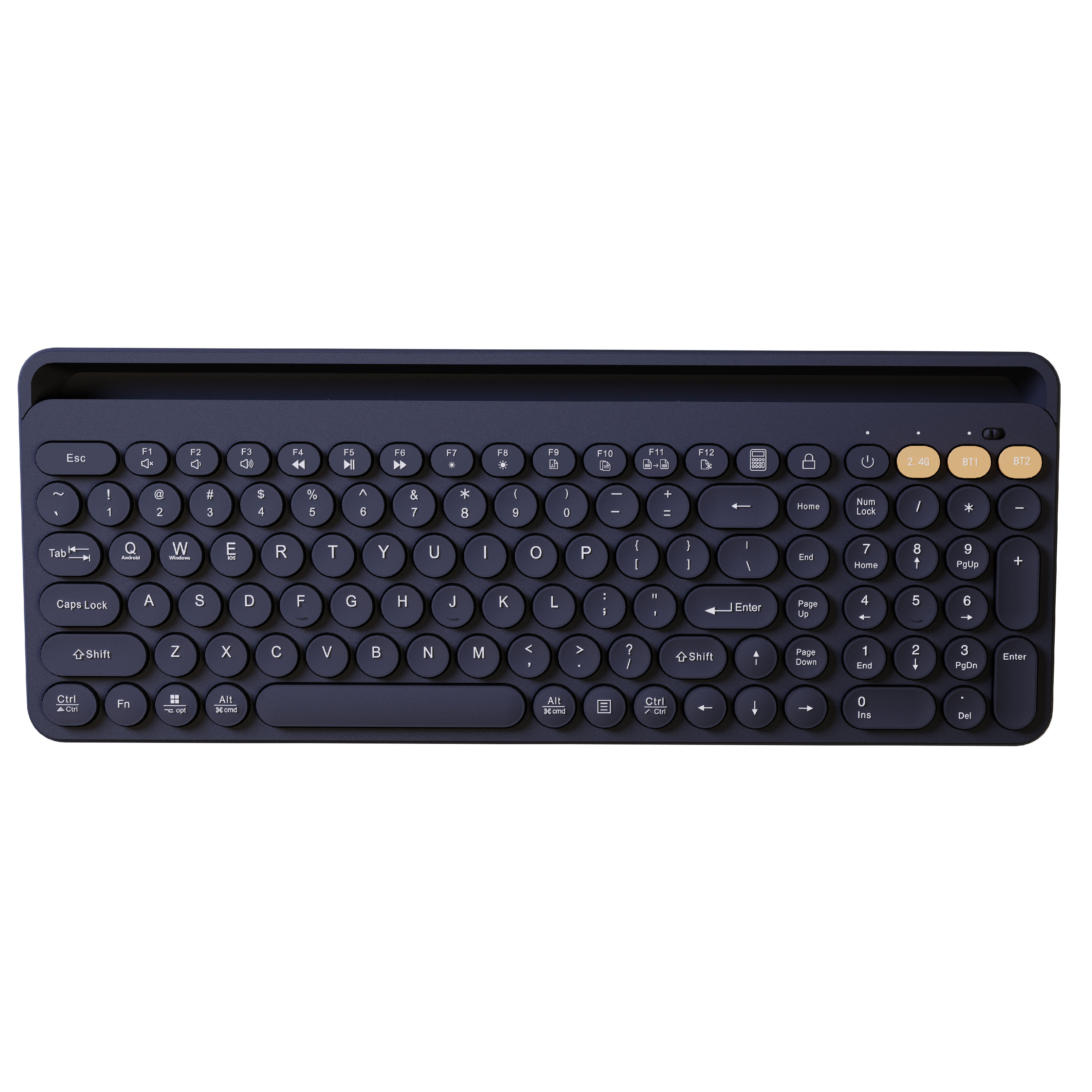 105-keys Silent 2.4g Wire Wireless Keyboard Gaming Keyboard With Ipad ...