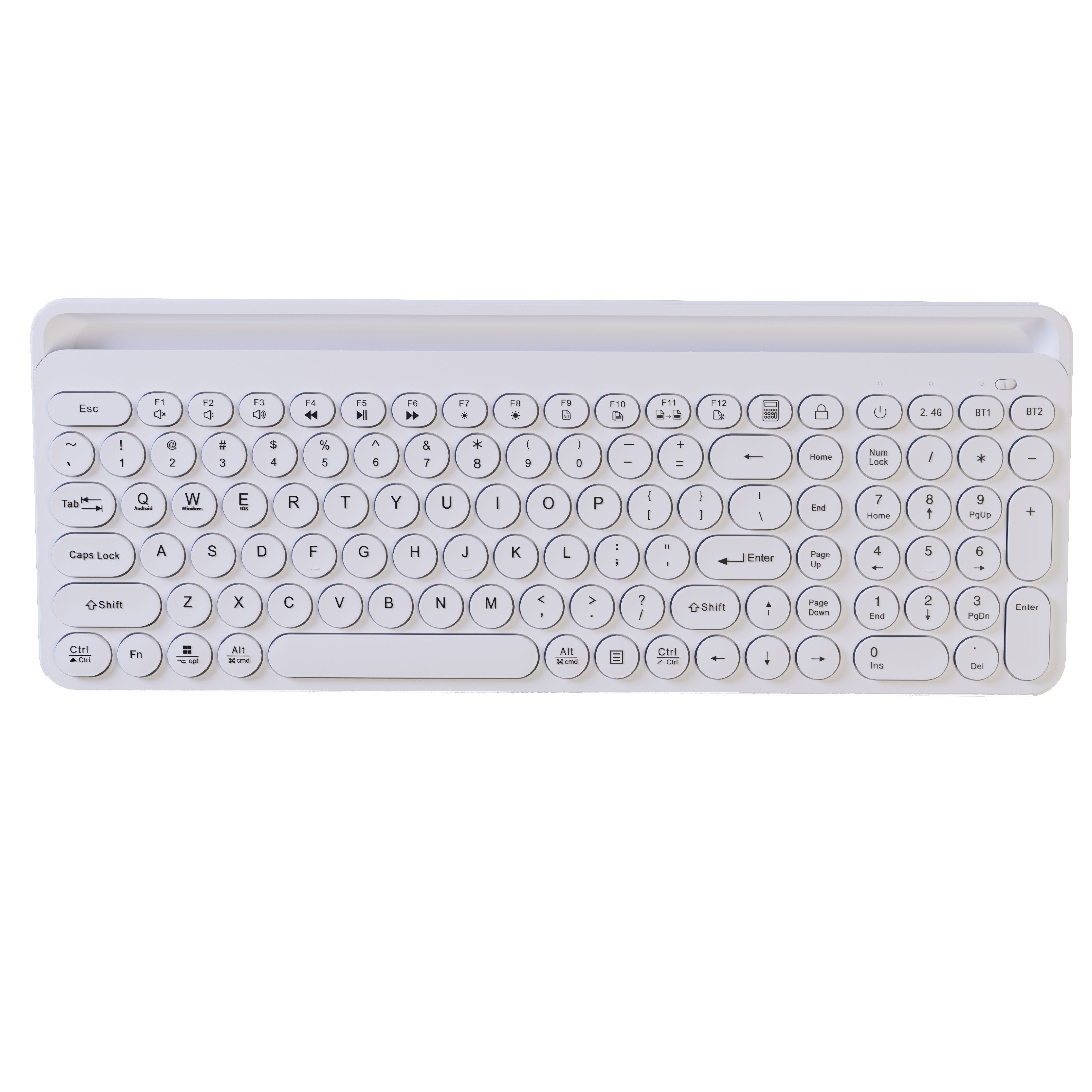 105-keys Silent 2.4g Wire Wireless Keyboard Gaming Keyboard With Ipad ...