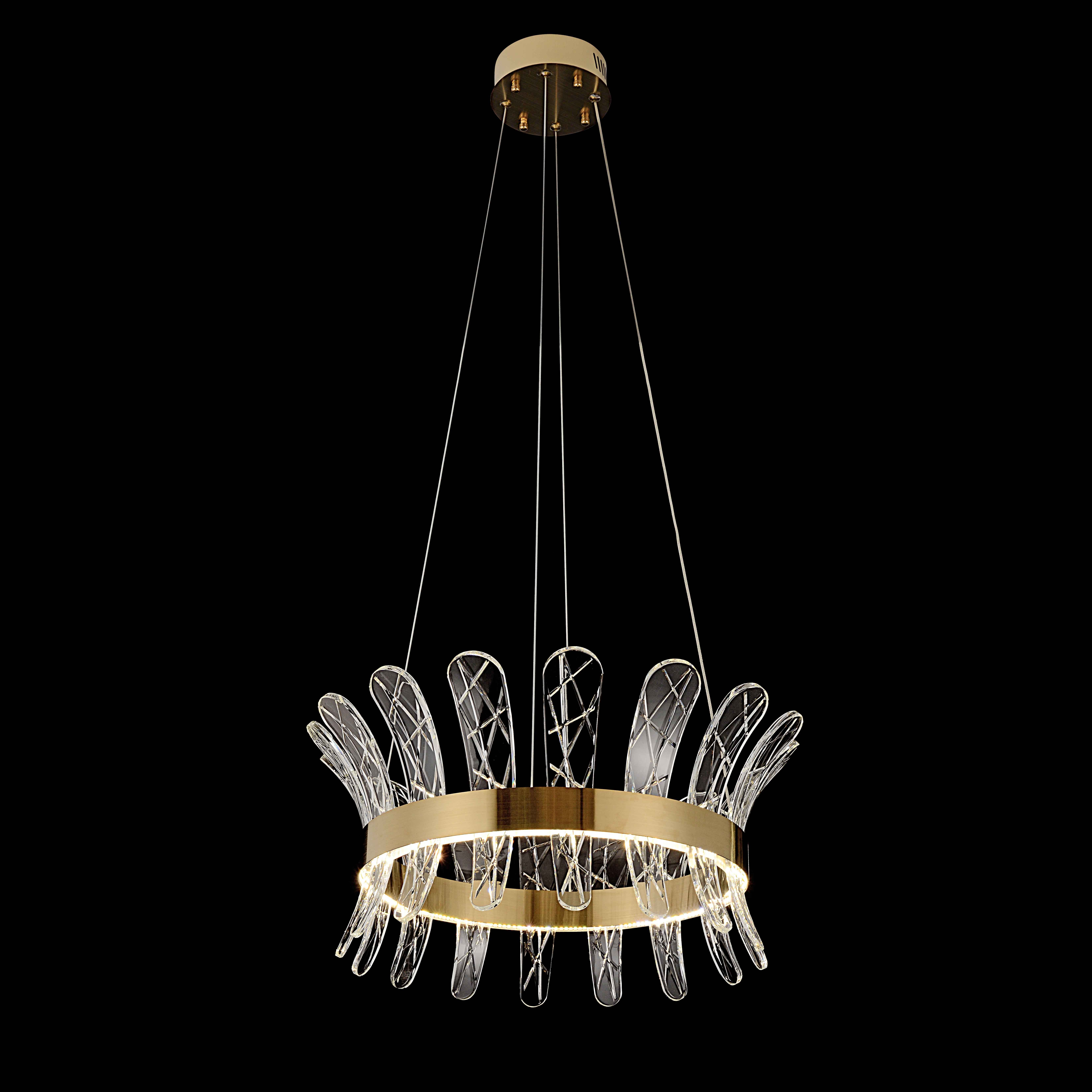 Popular Modern Nordic Crystal Ceiling Lamp Chrome Aluminum Round Simple ...