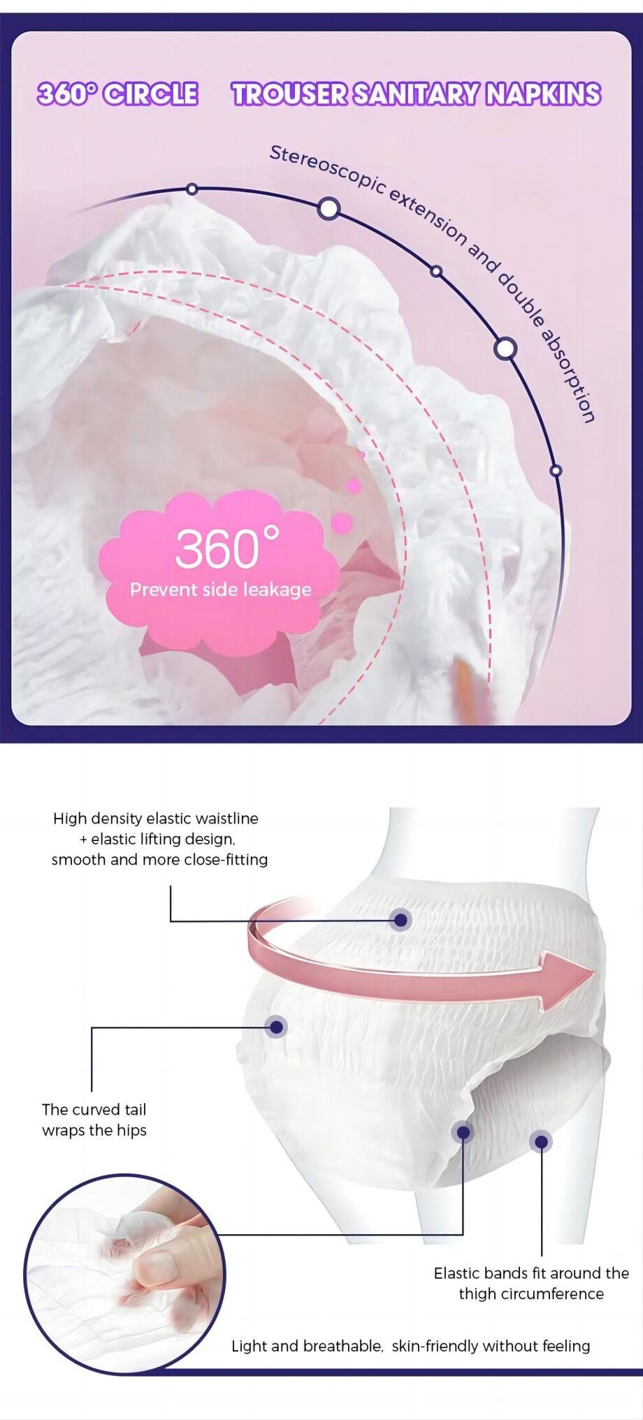 Cheap Eco-friendly Super Absorbent Menstrual Period Pants Disposable ...