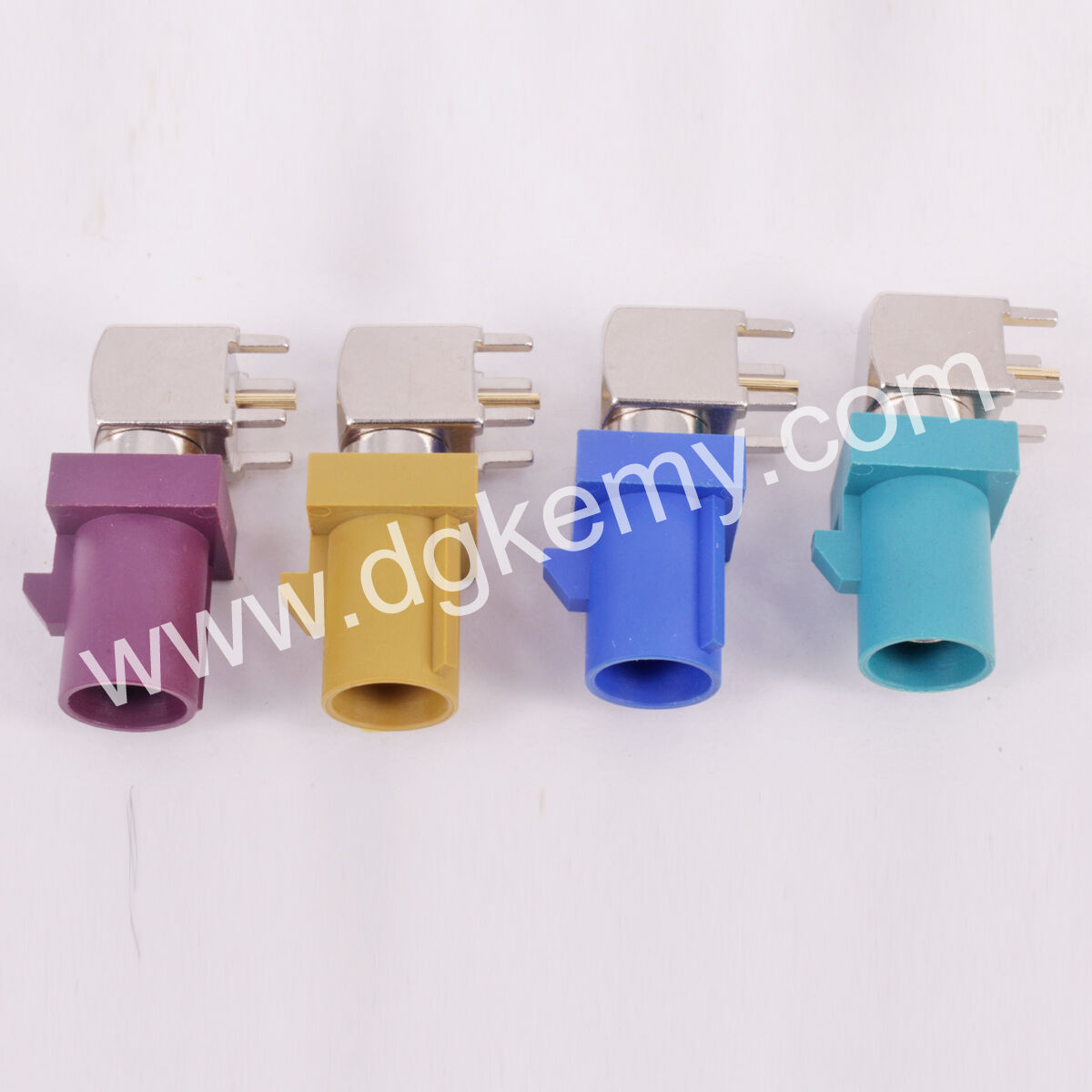 Fakra Male R/a Pcb Connector, Fakra Smb Male Plug Right Angle For Pcb ...