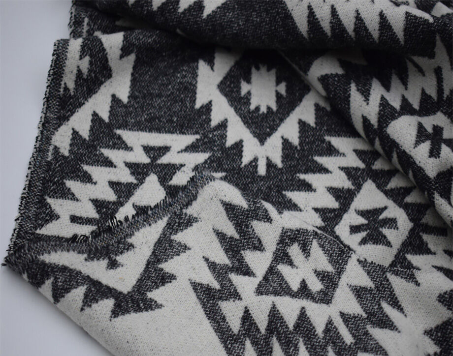 Factory Wholesale 2025 Wool Fabric Bohemian Geometric Aztec Design ...