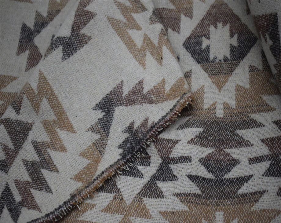 Factory Wholesale 2025 Wool Fabric Bohemian Geometric Aztec Design ...