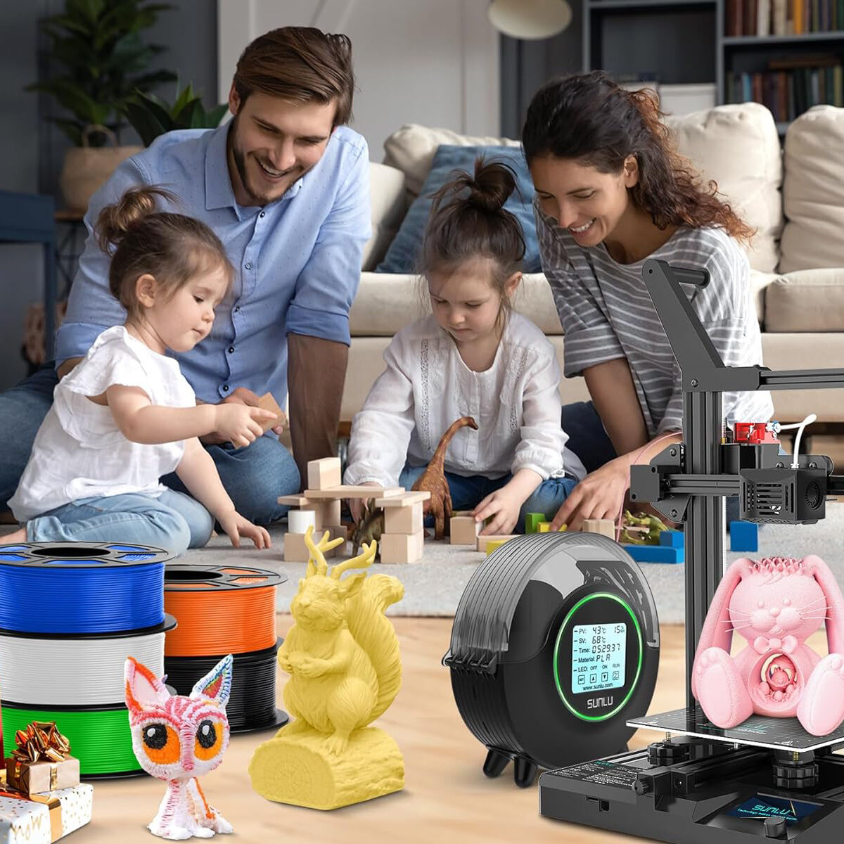 Dual-color Matte Petg 3d Printer Filament With Enhanced Layer Adhesion ...