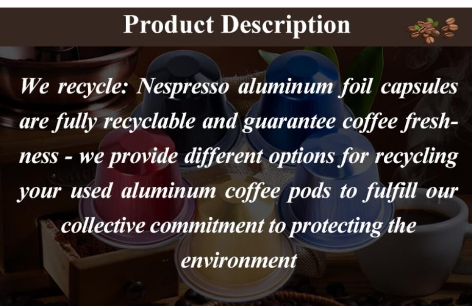Disposable Customized Color 15ml Aluminum Foil Coffee Pods Empty Coffee ...