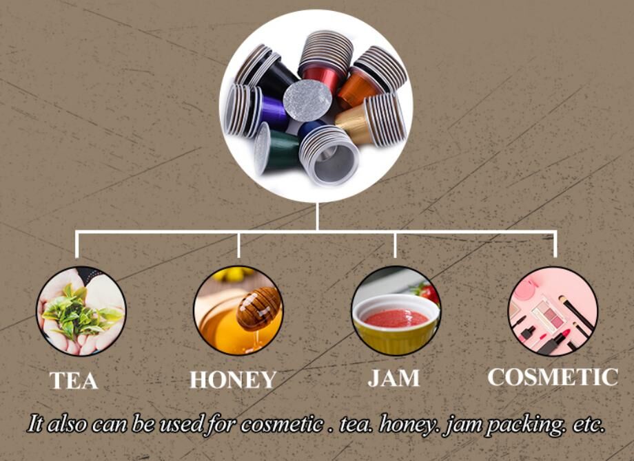 Disposable Customized Color 15ml Aluminum Foil Coffee Pods Empty Coffee ...