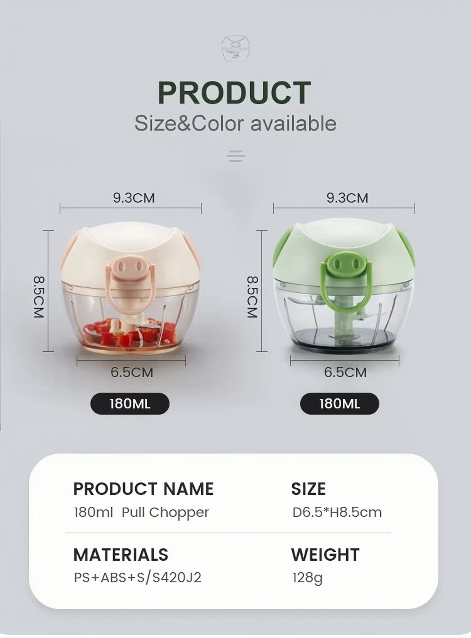 Factory Wholesale Mini Food Cutter Hand Pull Food Chopper Kitchen ...