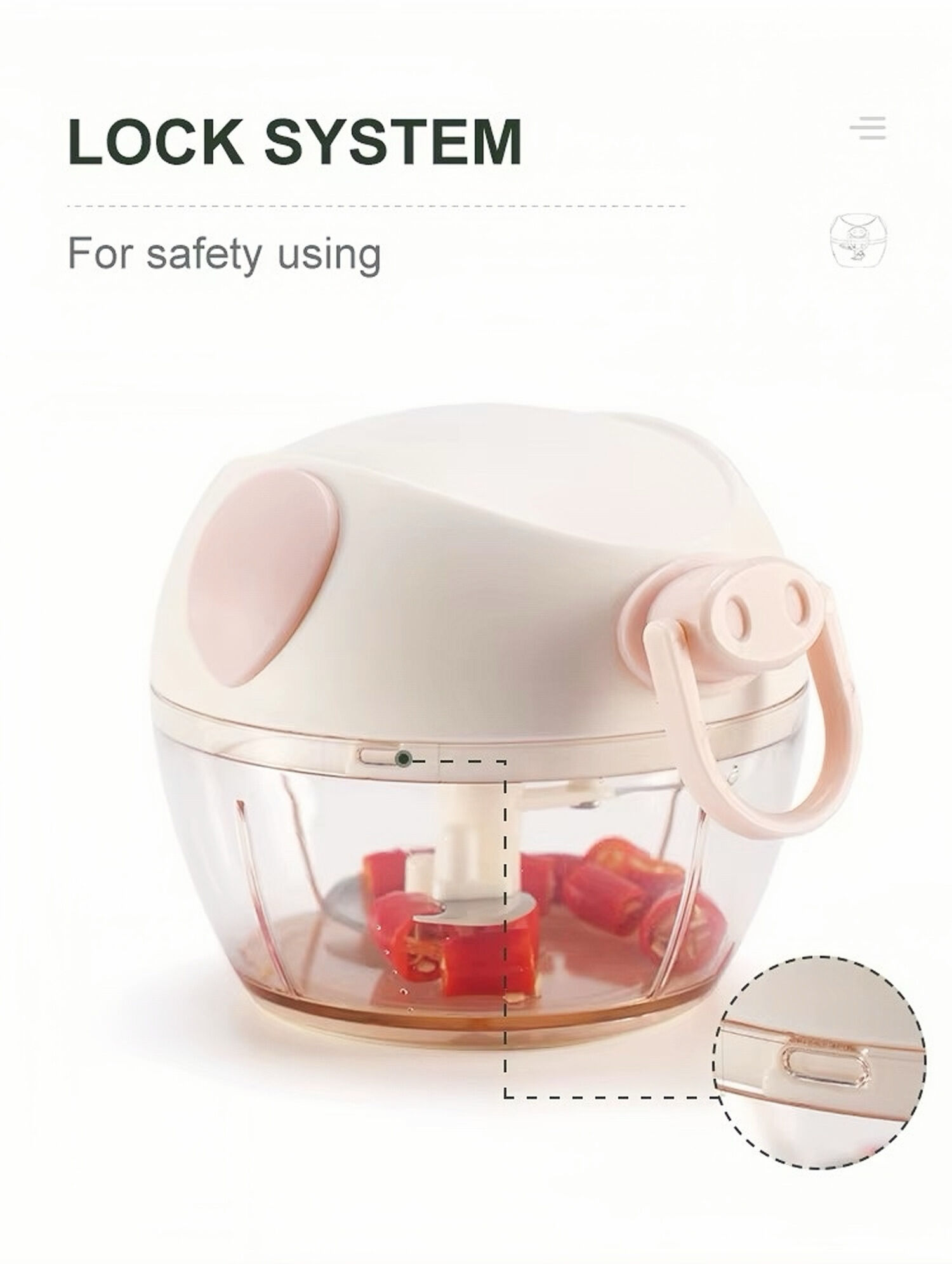 Factory Wholesale Mini Food Cutter Hand Pull Food Chopper Kitchen ...