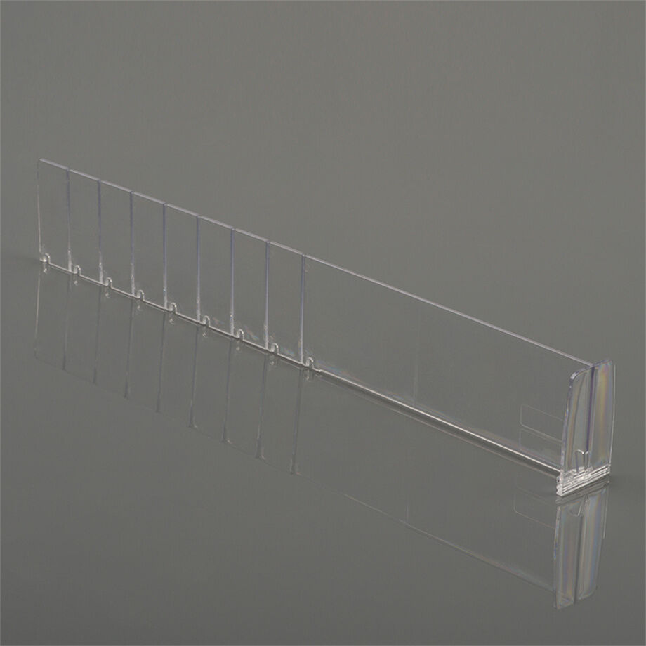 Retail Clear Plastic Divider Shelf Length Adjustable Dividers For Store ...