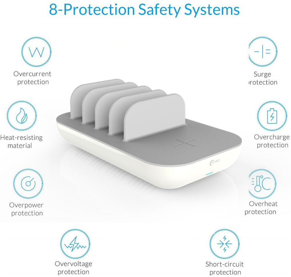 Portable Multi Usb Charger Station Multiple Devices 15w Custom Desktop ...