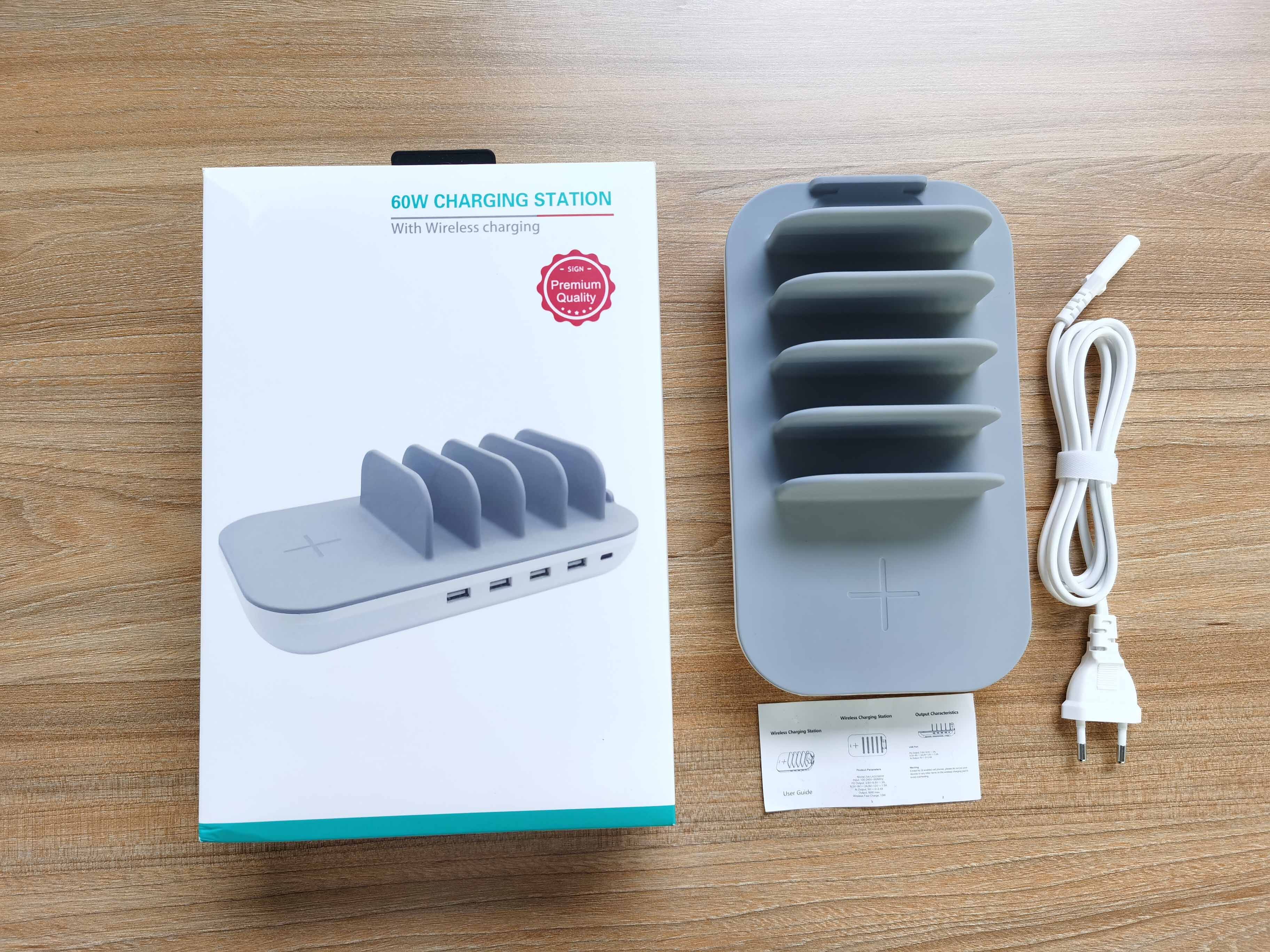 Portable Multi Usb Charger Station Multiple Devices 15w Custom Desktop ...