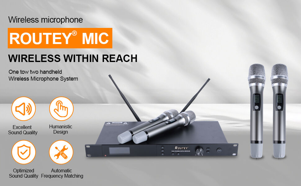 Bulk Buy China Wholesale Routey Wireless Dual-channel Microphone System ...