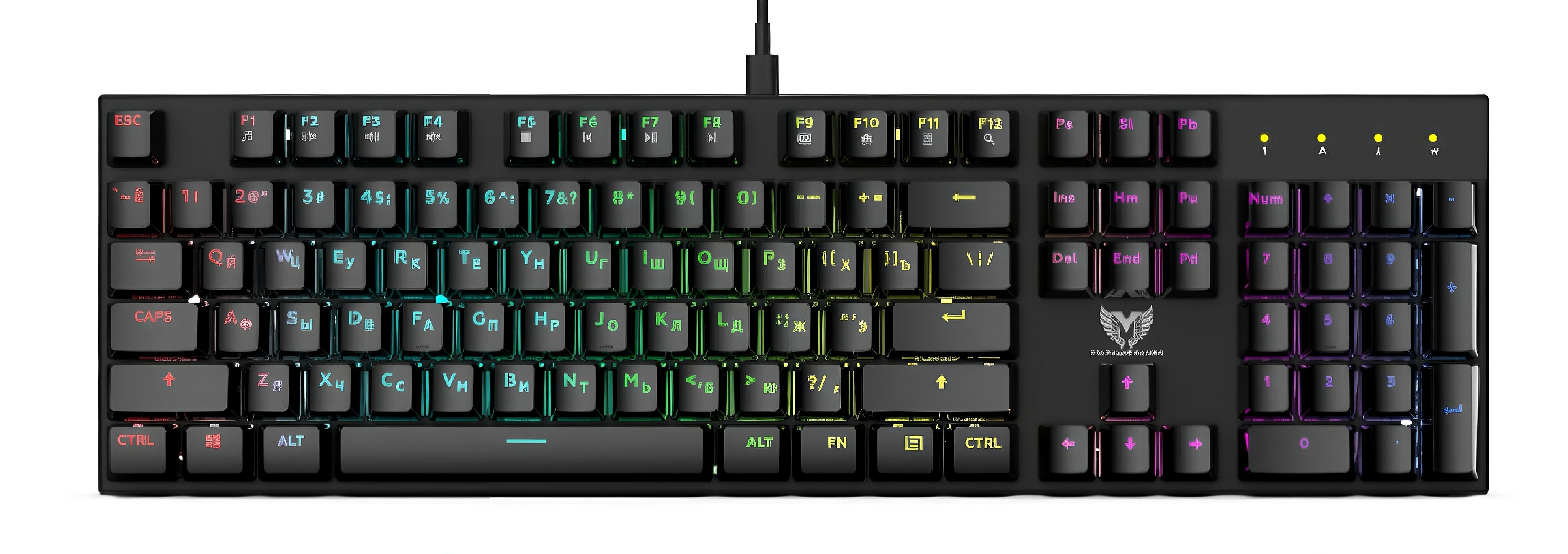 Factory Direct High Quality China Wholesale Rgb Light 104keys ...