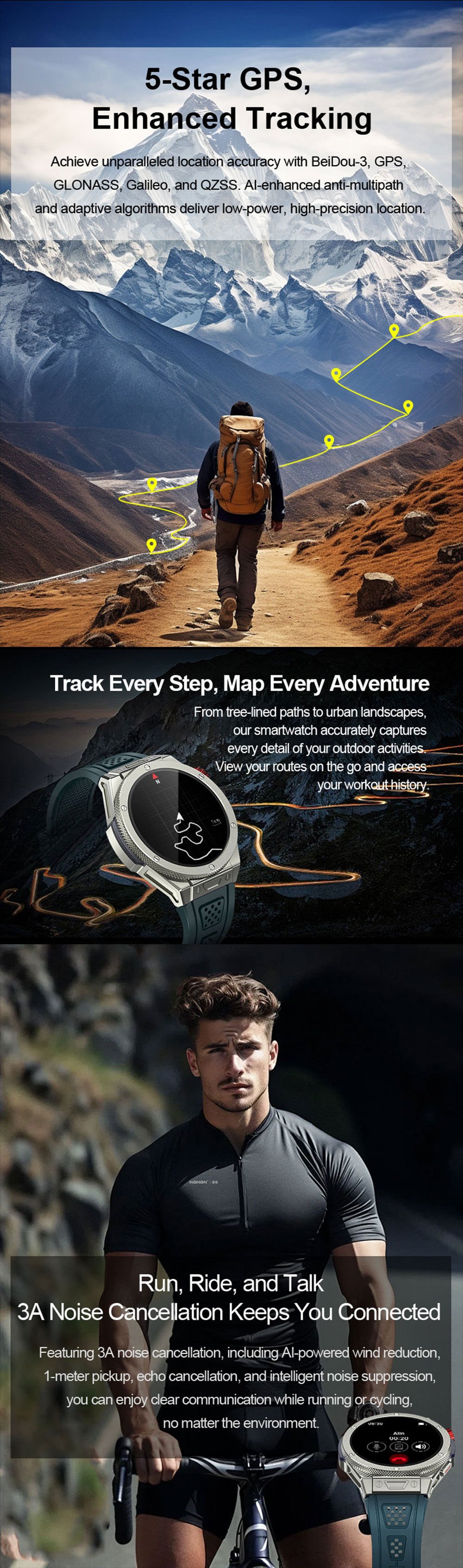 Ai Wearable Smartwatch Chatgpt High End Ai Smart Watch For Hikers Smart ...