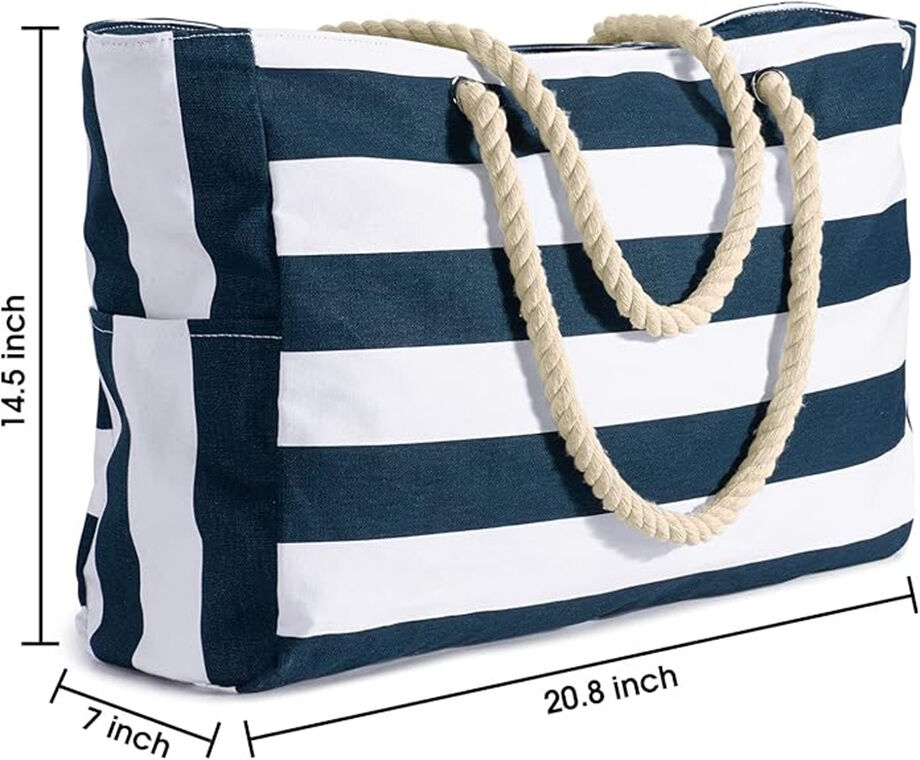 Beach Bags For Women Large Waterproof Beach Tote Bag Zipper Beach Bags ...