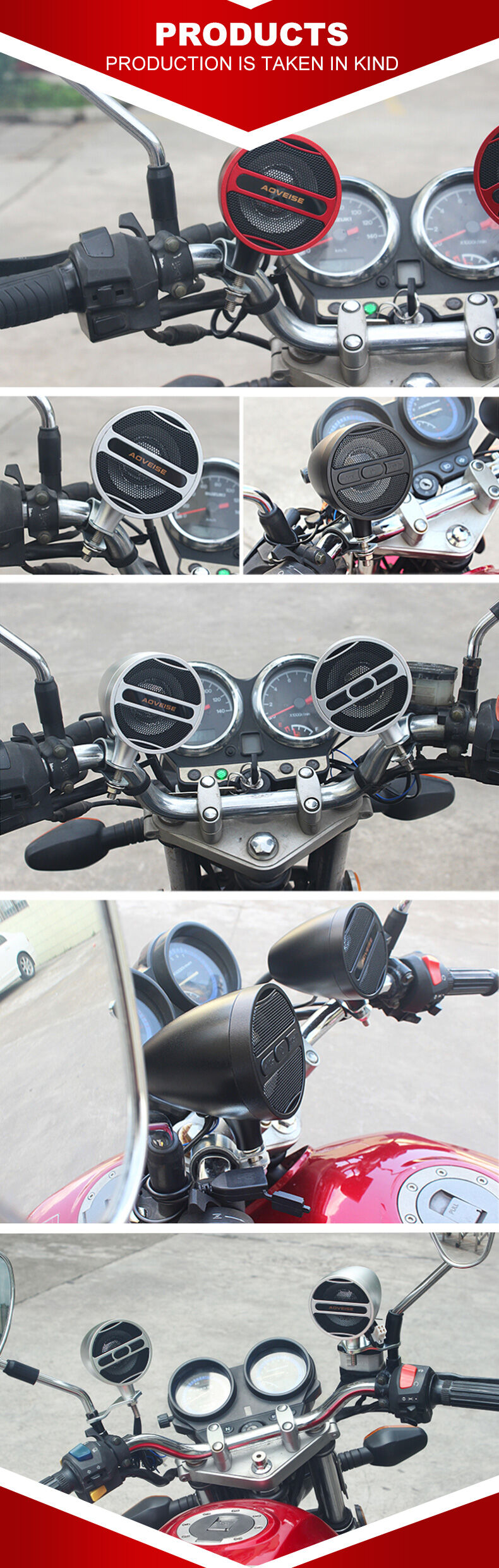 Aoveise Mt473 12v Hot Sale Motorcycle Usb Mp3 Audio Player Bt ...