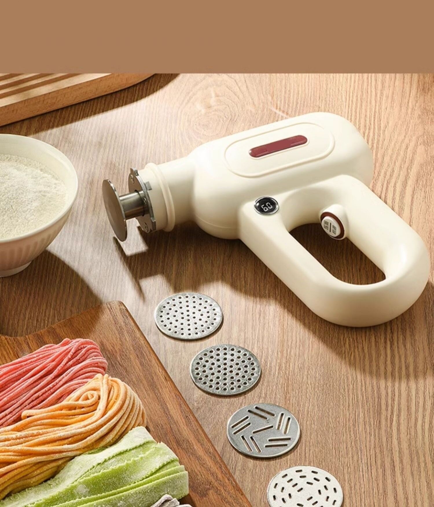 Noodle Maker , Pasta Machines ,handheld Electric Pasta Maker, Lfgb, Rohs , Pop,sccp,pahs,emc ...