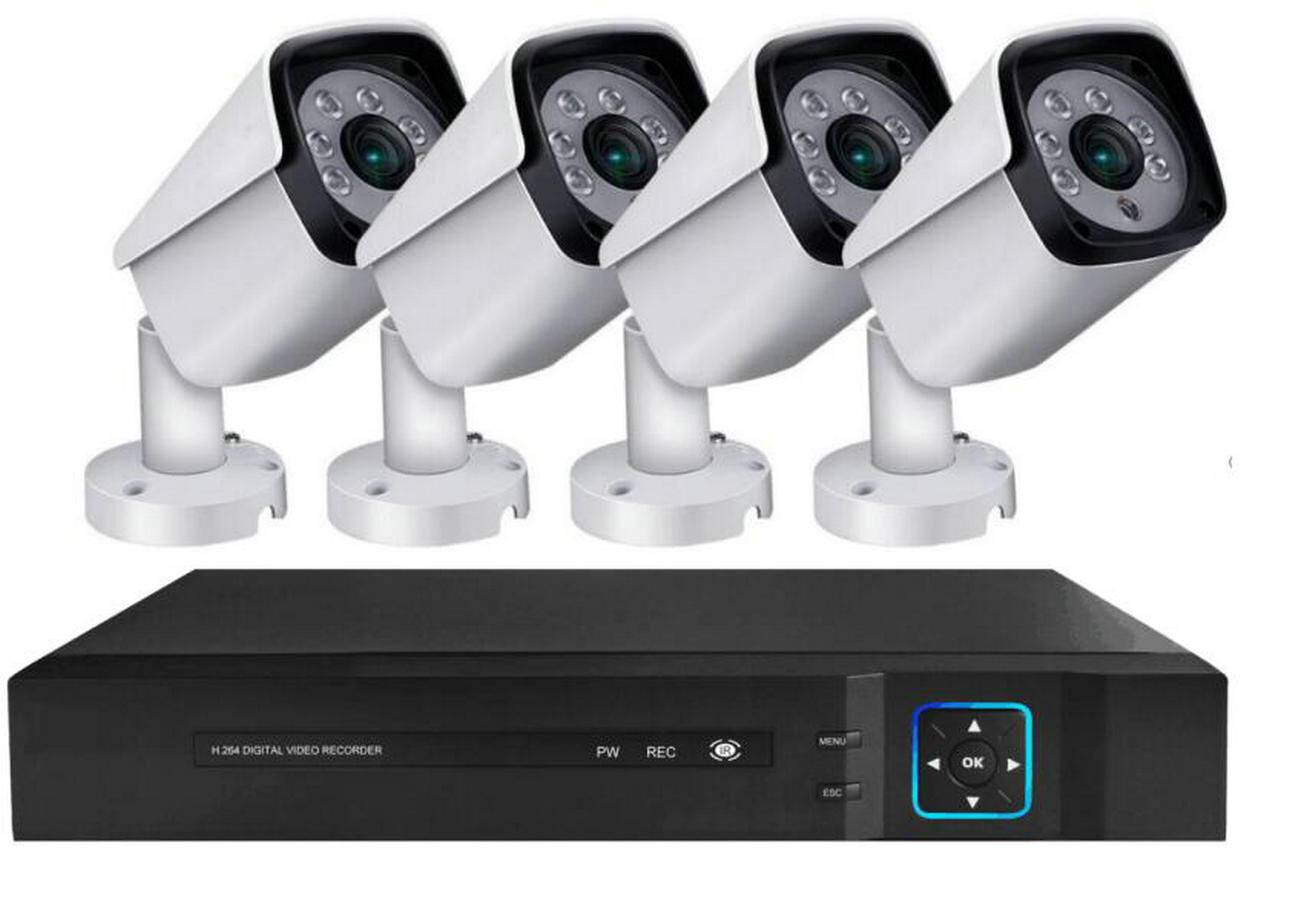 Factory Price 5mp/8mp 4ch Cctv Kits,ahd Dvr Kits With 4pcs Metal Ir ...