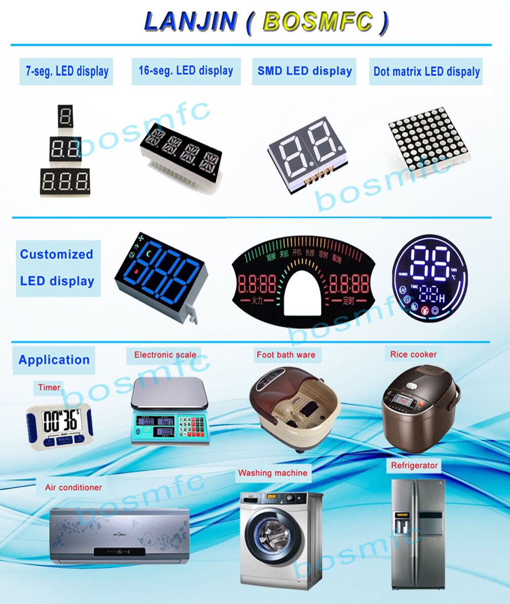 Super Bright 16 Segment Led Display Single Digit 0.8 Inch 0.5 Inch Red ...