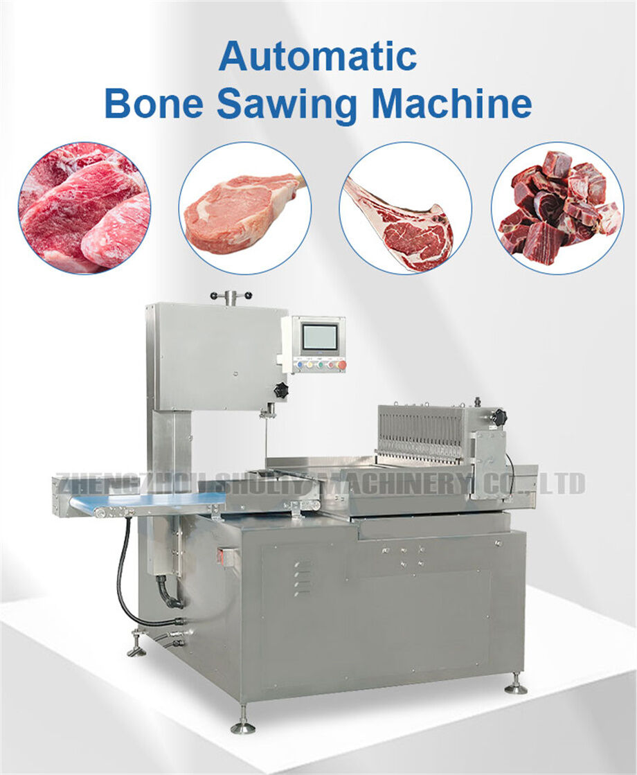 Continuous Full-automatic Bone Sawing Machine Frozen Meat Dicing ...