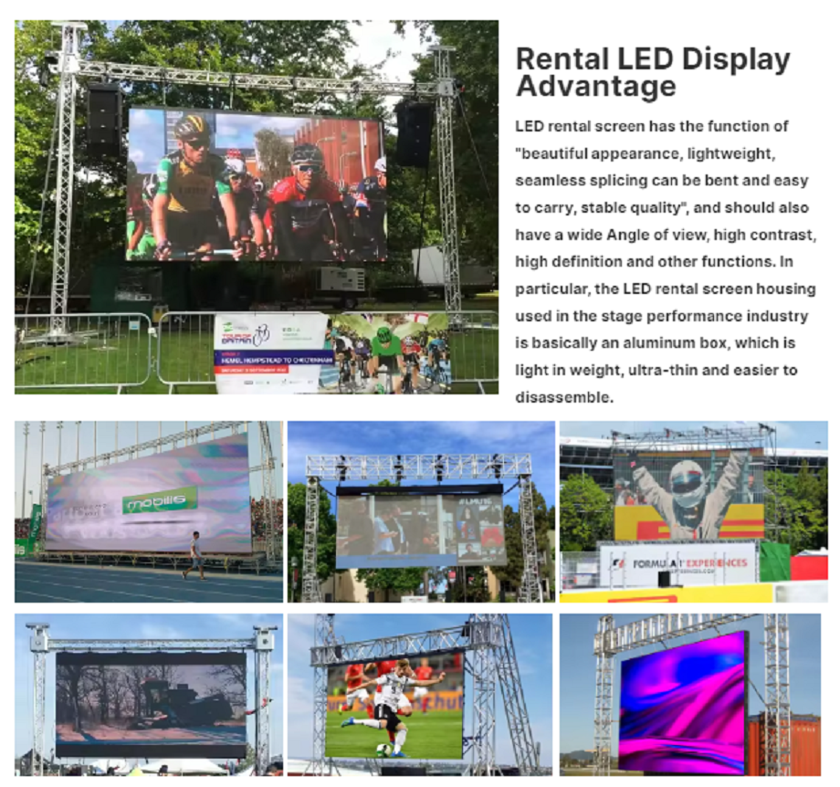 Super Light P3.91 Outdoor Led Screen Rental Movable Led Display For ...