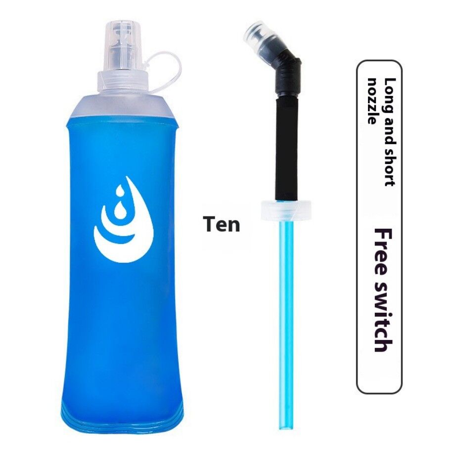 Folding Water Bottles Hydration Flask 250ml 500ml Tpu Sport Running ...