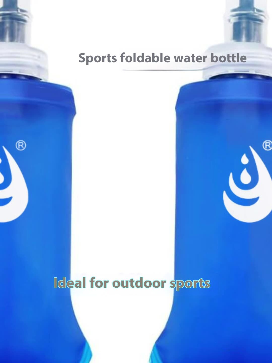 Folding Water Bottles Hydration Flask 250ml 500ml Tpu Sport Running ...