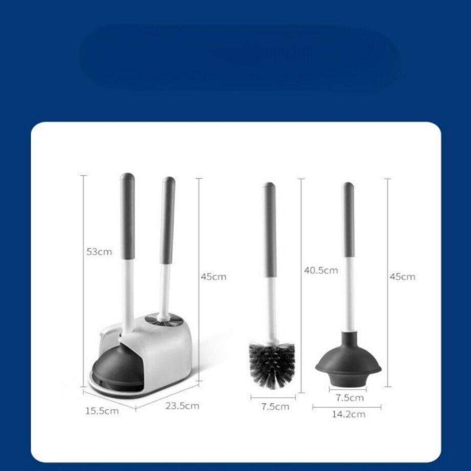 Space-saving White Silicone Toilet Brush Set With Holder - Expore China ...