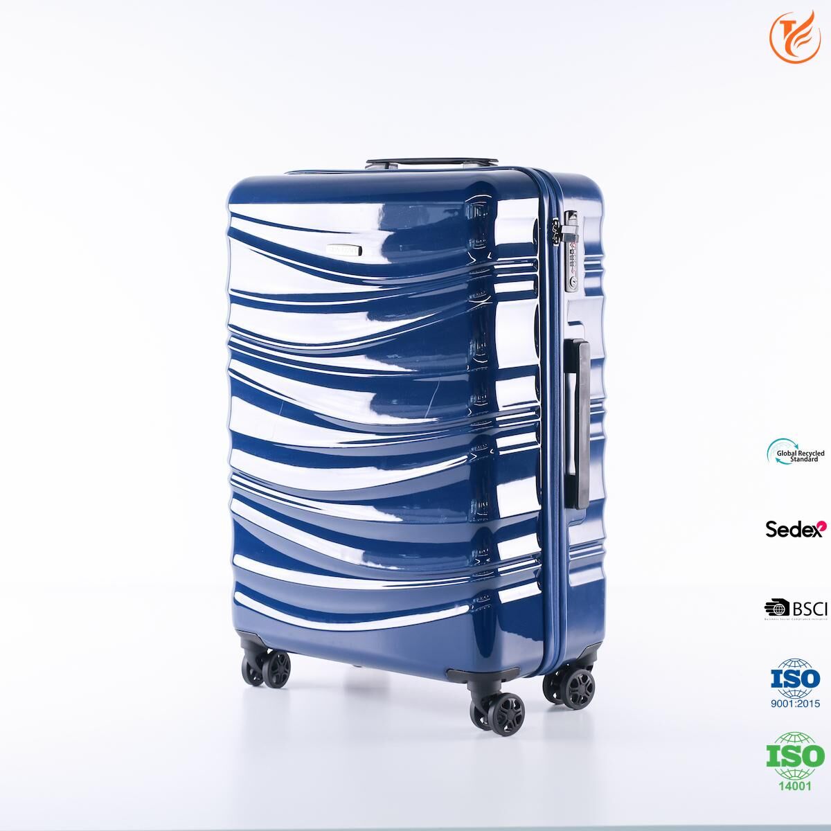 Travelnota Deep Sea Blue In Shining Coatingluggage Polycarbonate Pc ...