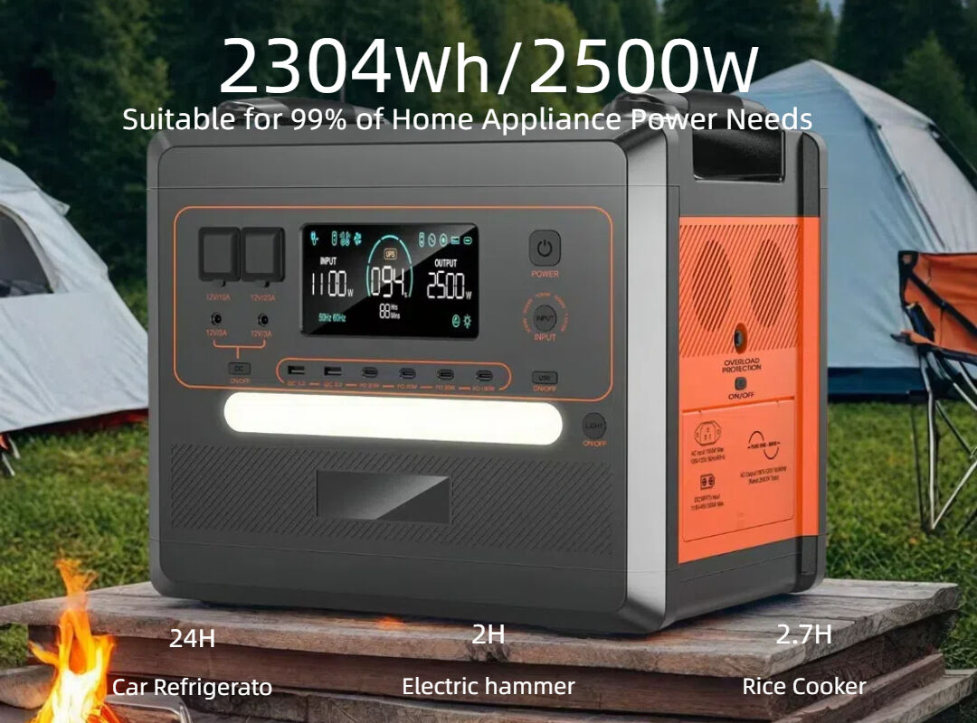 Outdoor Lifepo4 Energy Storage System 2500w Portable Power Bank And ...