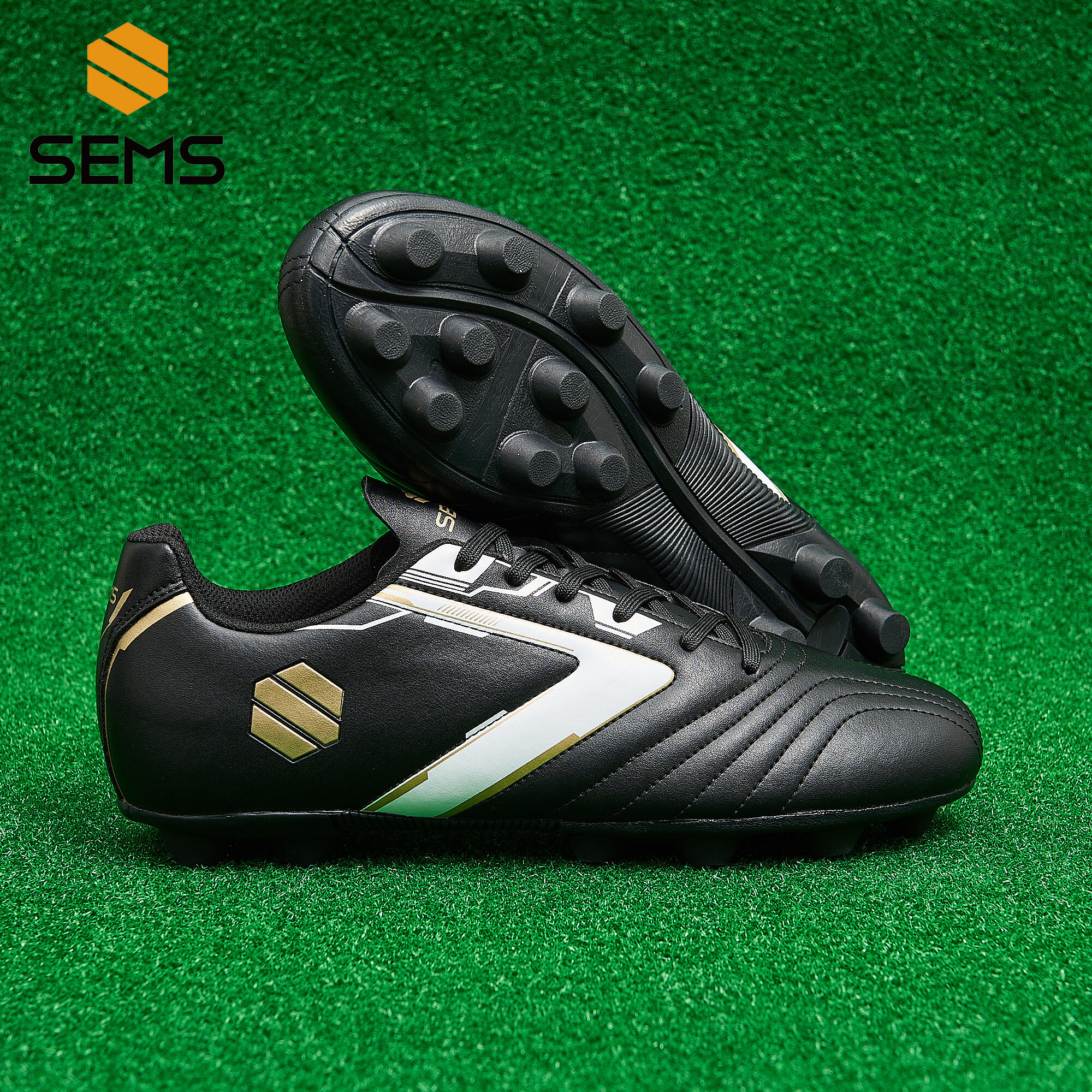 Sems 13056-b Men's Women's Kid's Outdoor Football Shoes, Super Wear ...
