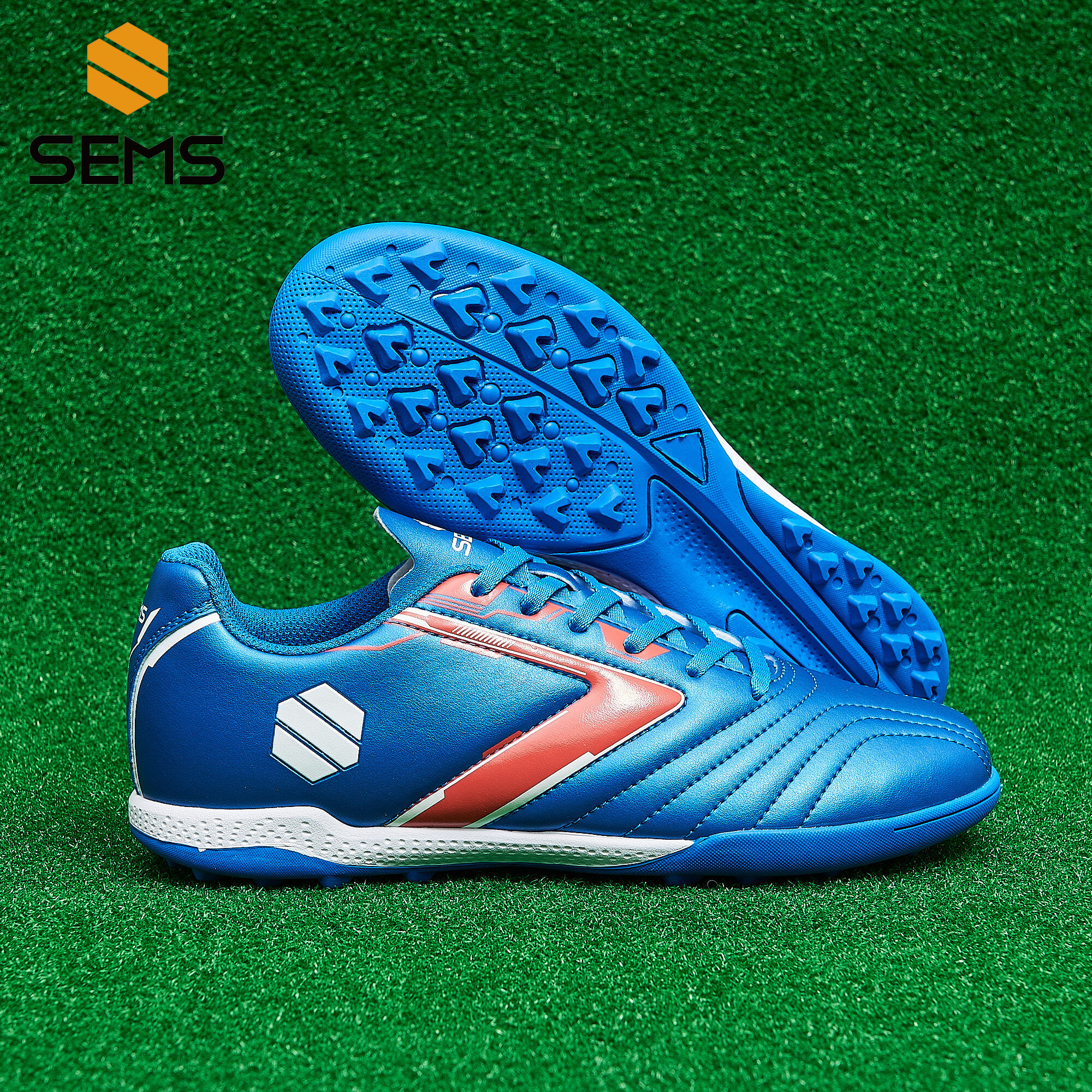 Sems 13056-b Men's Women's Kid's Outdoor Football Shoes, Super Wear ...