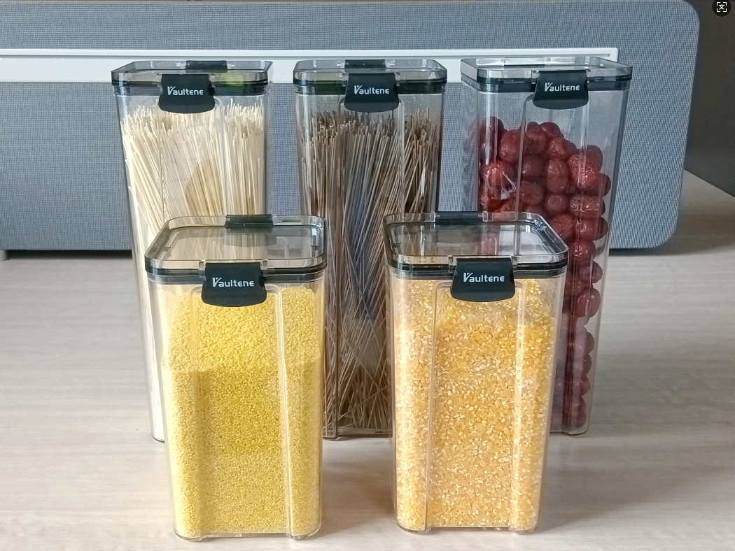 Whole Grains Plastic Storage Containers 1350ml Fridge Storage ...