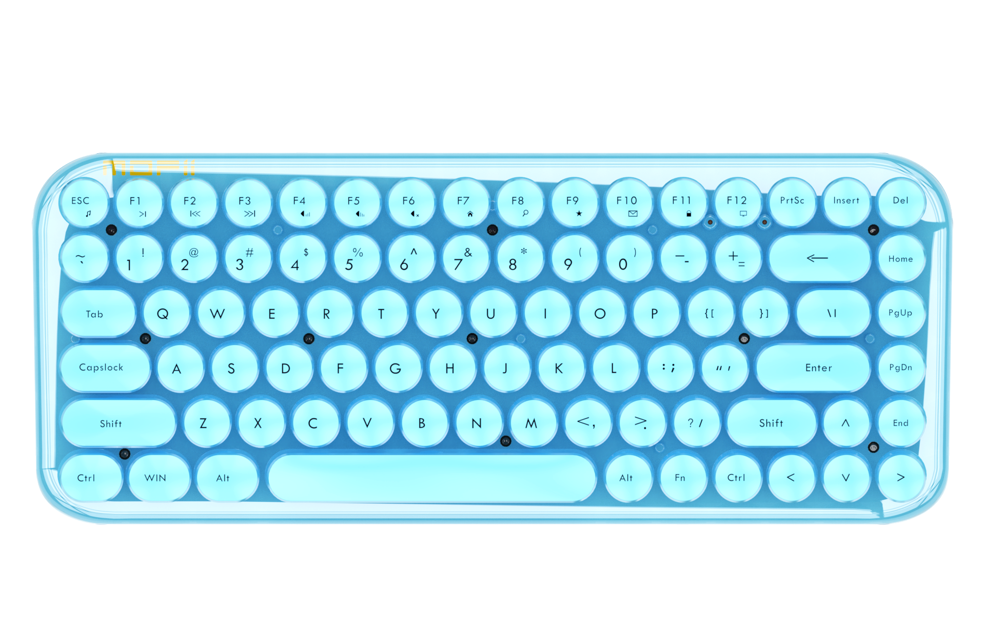 2025 Factory Direct 2.4g Wireless Transparent Keyboard Sk-697 With ...