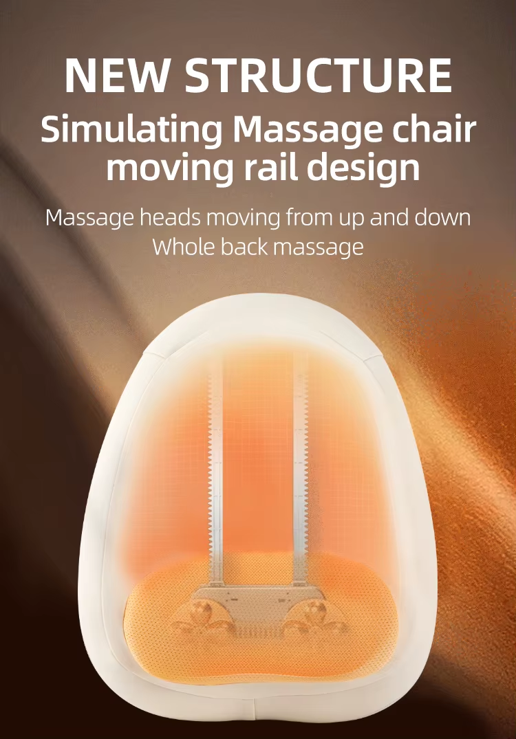 Revitalizing Comfort 3d Electric Back Massage Cushion - Heated Lumbar Support Car Massager For ...