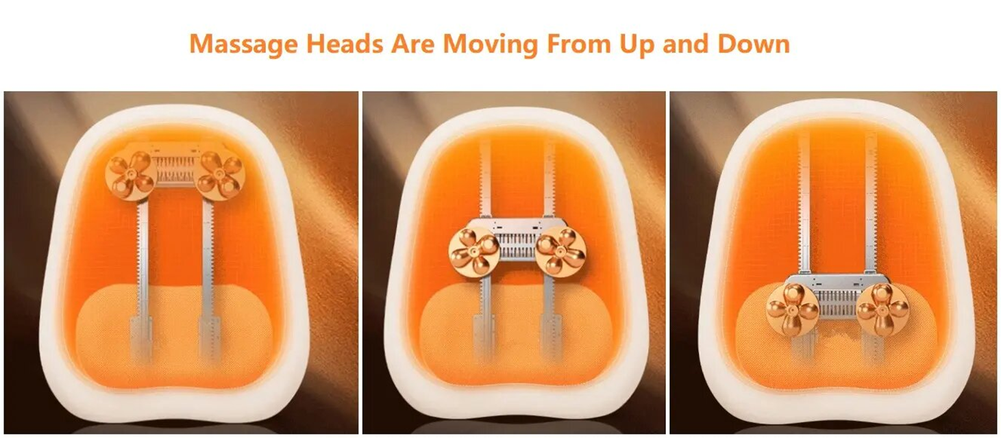 Revitalizing Comfort 3d Electric Back Massage Cushion - Heated Lumbar Support Car Massager For ...