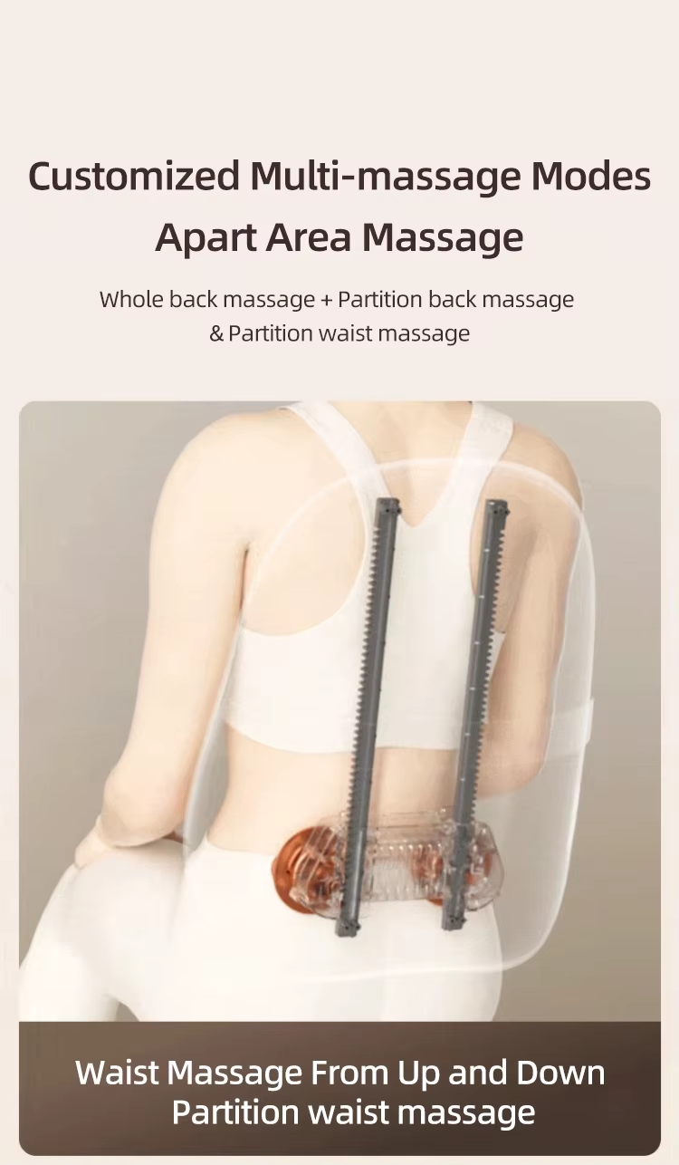 Revitalizing Comfort 3d Electric Back Massage Cushion - Heated Lumbar Support Car Massager For ...