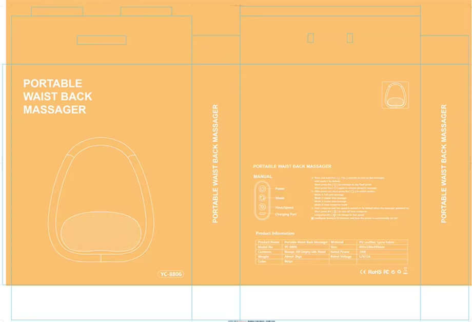 Revitalizing Comfort 3d Electric Back Massage Cushion - Heated Lumbar Support Car Massager For ...