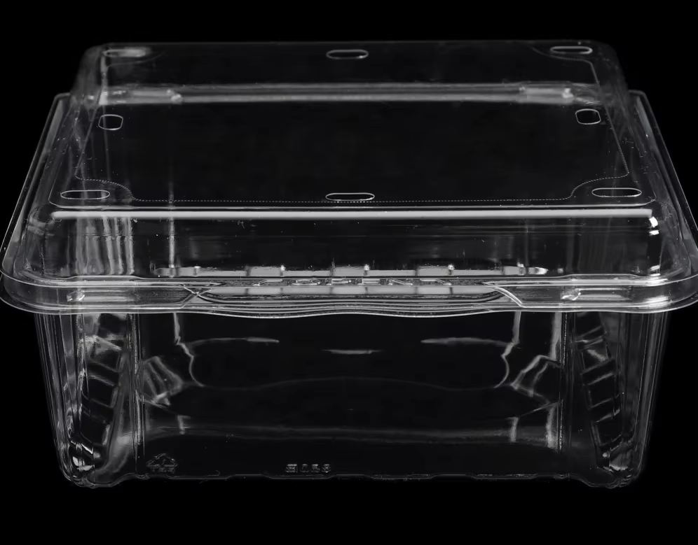 Custom Transparent Reusable Clear Fruit Clamshell Box Disposable Clear ...